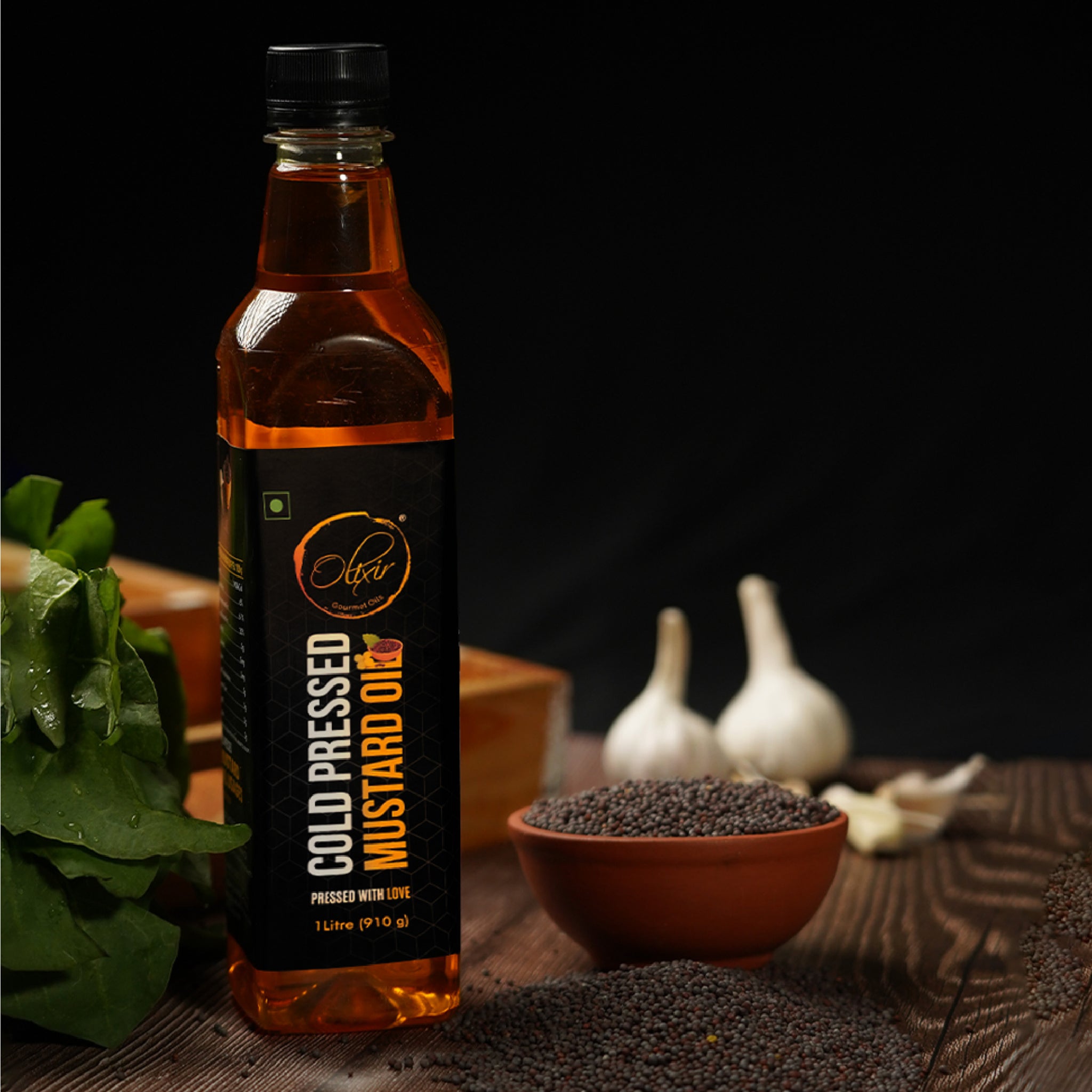 Cold Pressed Mustard Oil (1 Litre) – Olixir Oils