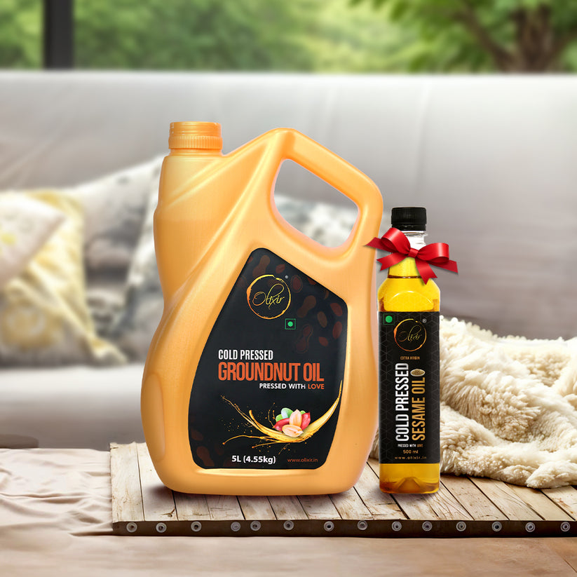 Cold Pressed Groundnut Oil (5 ltr) – Olixir Oils